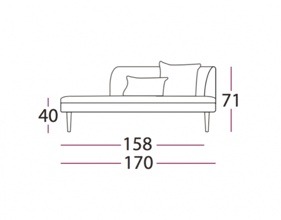 Ygg & Lyng - Opus divan 170 cm - Palma store