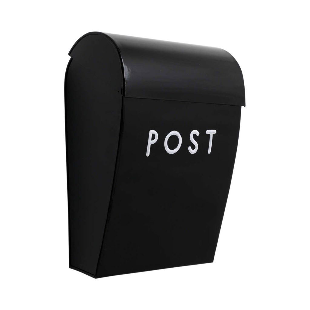 Postkasse "Post" - Svart, matt - Palma store