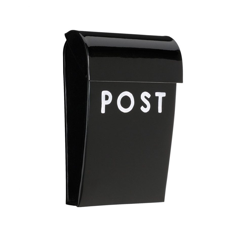 Mini postkasse "Post" - Svart, matt - Palma store
