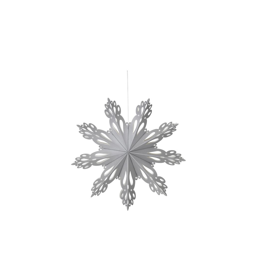 Snøfnugg - Sølv 30 cm - Palma store