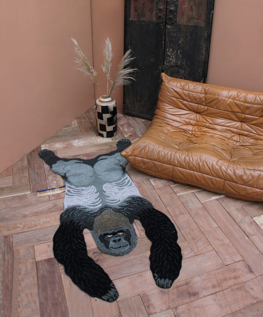Gulvteppe "Groovy gorilla" - Palma store